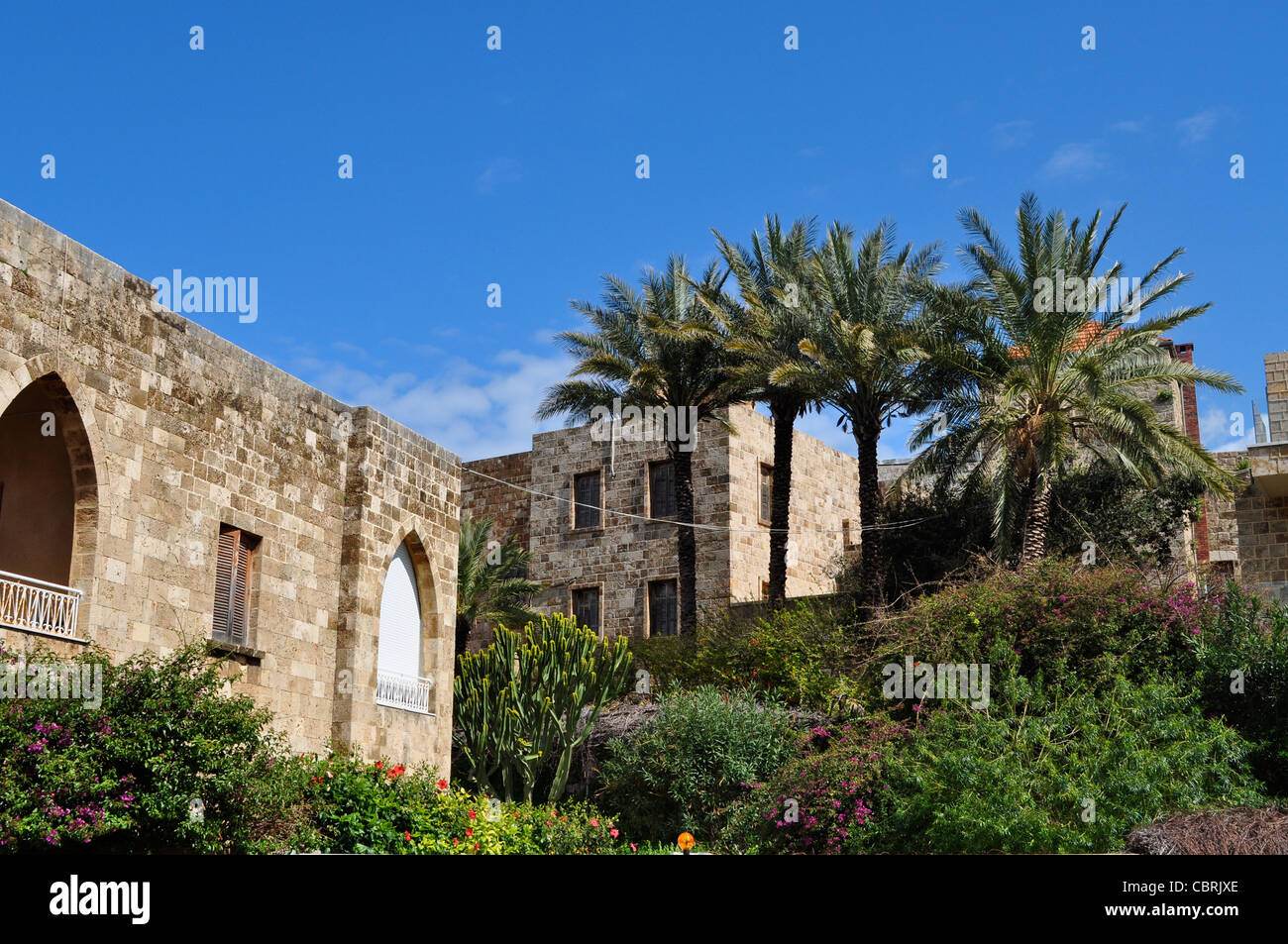Beautiful Mediterranean architecture, Jbeil, Byblos, Lebanon Stock ...