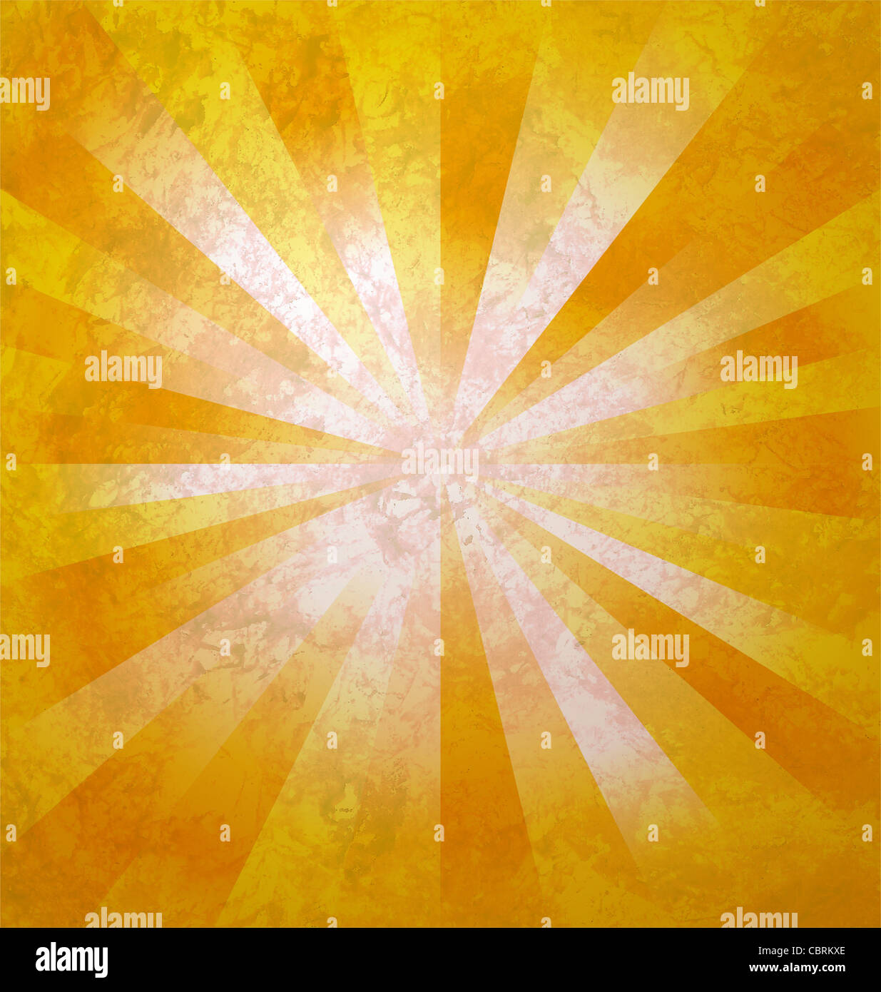 yellow rays of light from center to the edges grunge background Stock ...