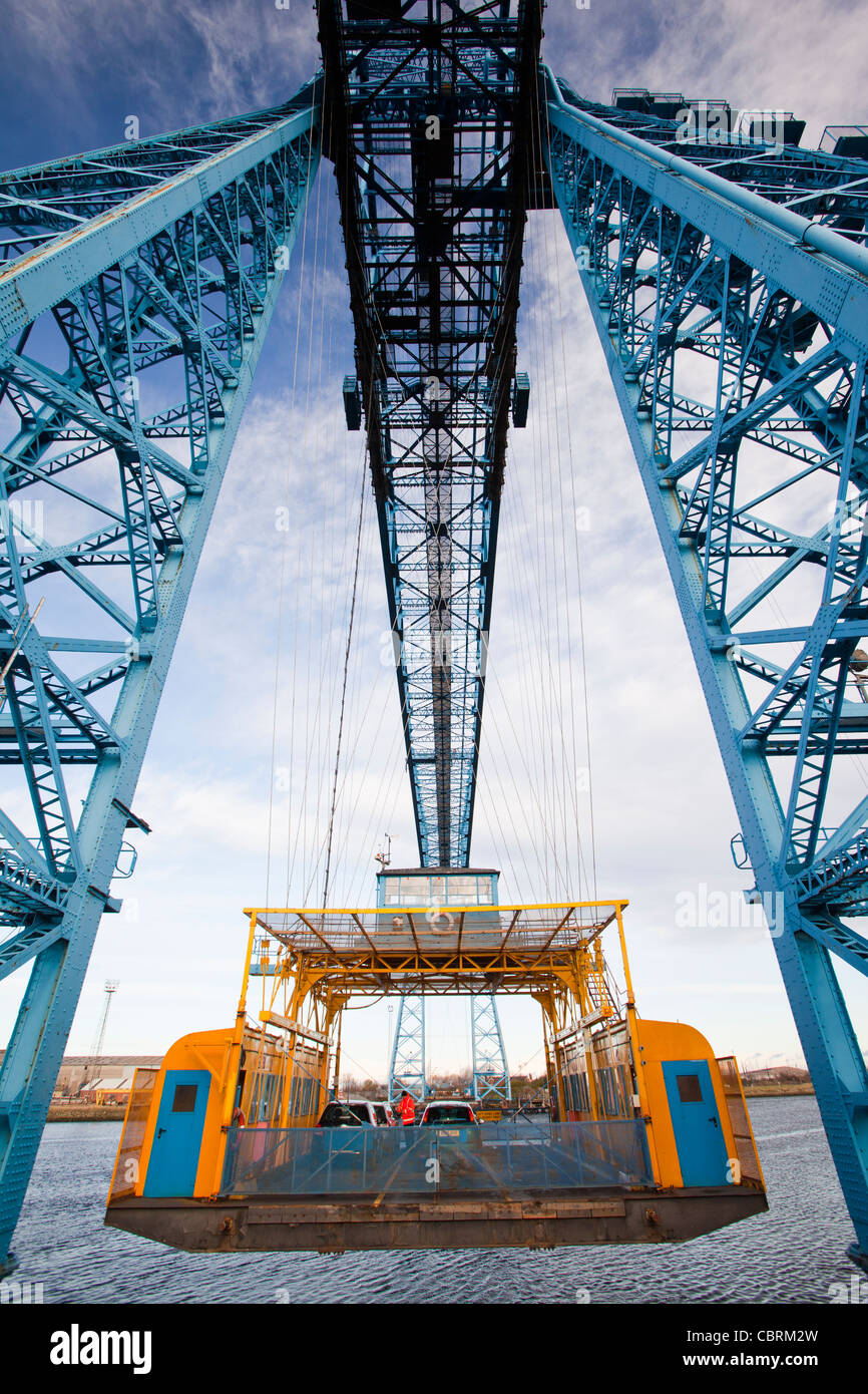 The Transporter Bridge, the iconic blue bridge over the River Tees in ...
