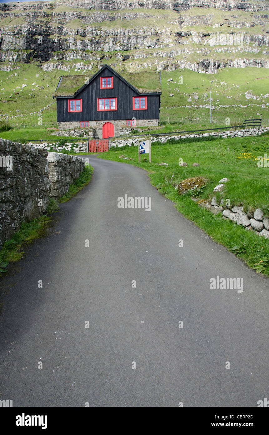 Kingdom of Denmark, Faroe Islands (aka Foroyar). Historic outdoor ...