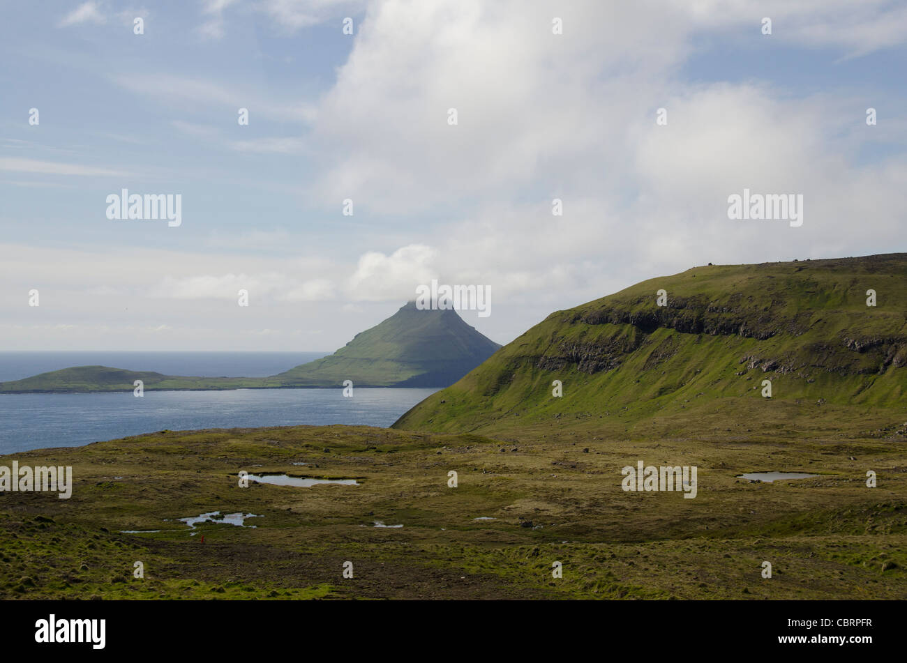 Kingdom of Denmark, Faroe Islands (aka Foroyar). View of Koltur Island ...