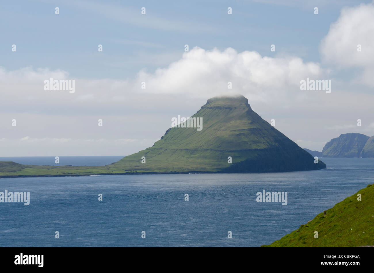 Kingdom of Denmark, Faroe Islands (aka Foroyar). View of Koltur Island ...