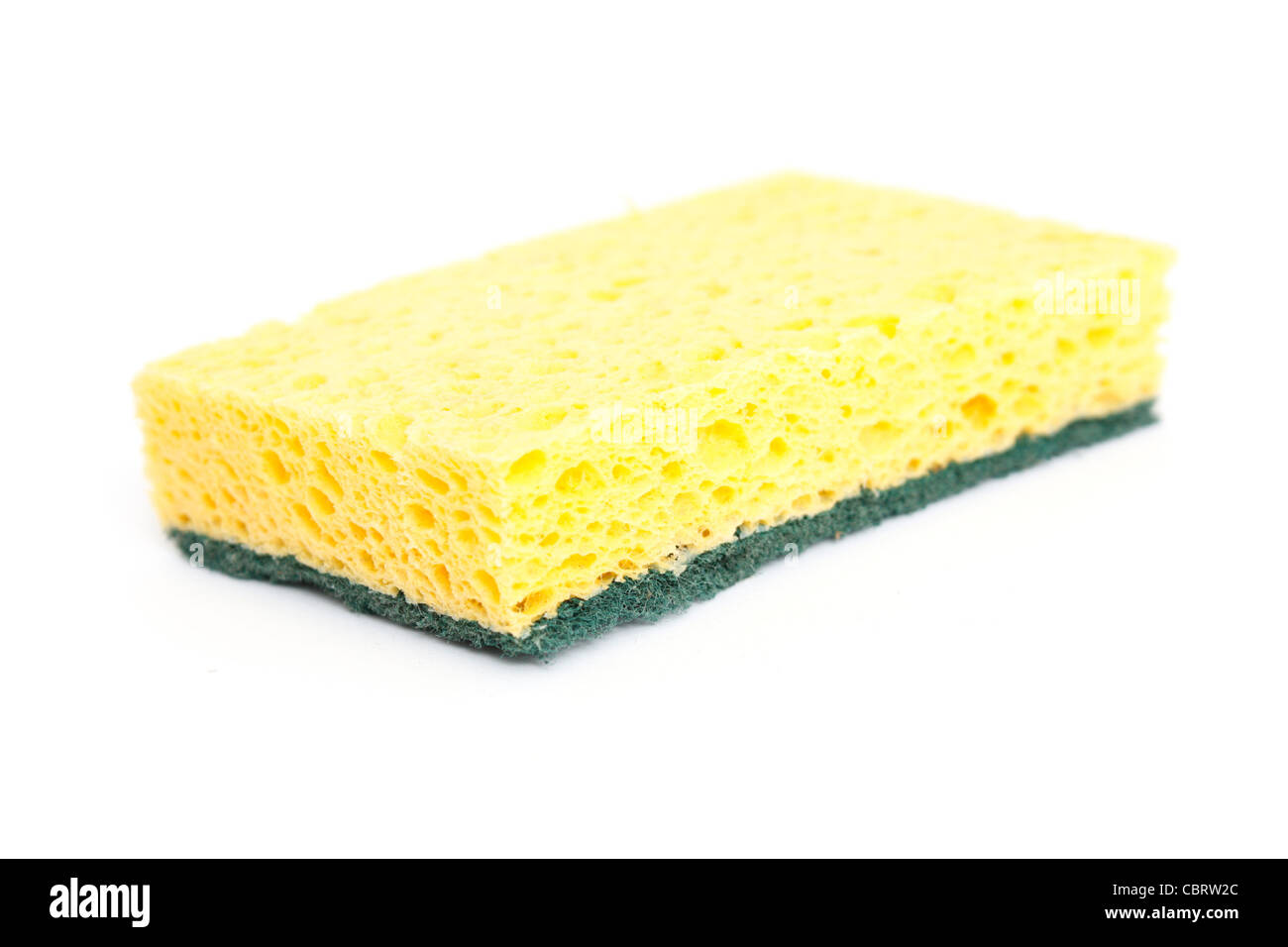 Yellow sponge for cleaning Stock Photo - Alamy