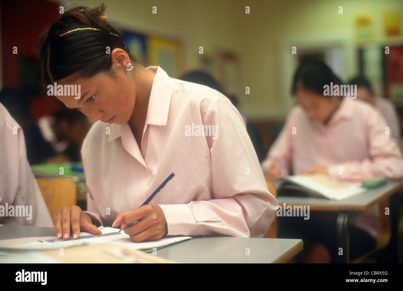 Secondary school classroom scene, Southwark, London, UK Stock Photo - Alamy