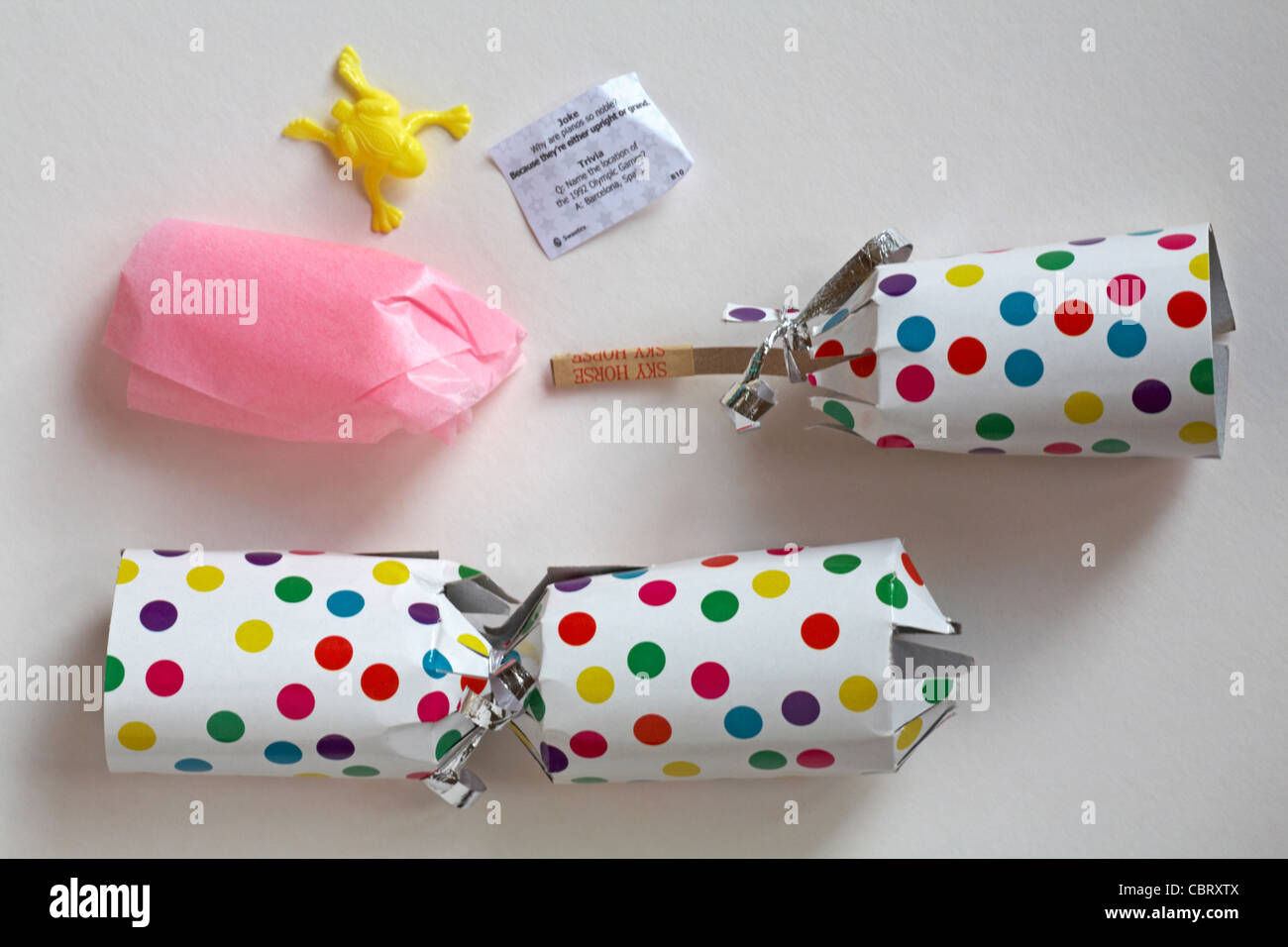 Christmas cracker contents hi-res stock photography and images - Alamy