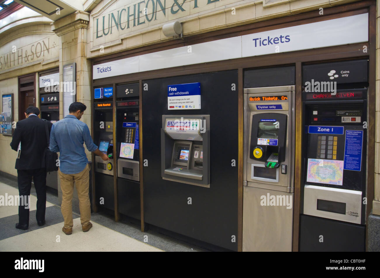 Ticket machines for underground and other public transport at Baker ...