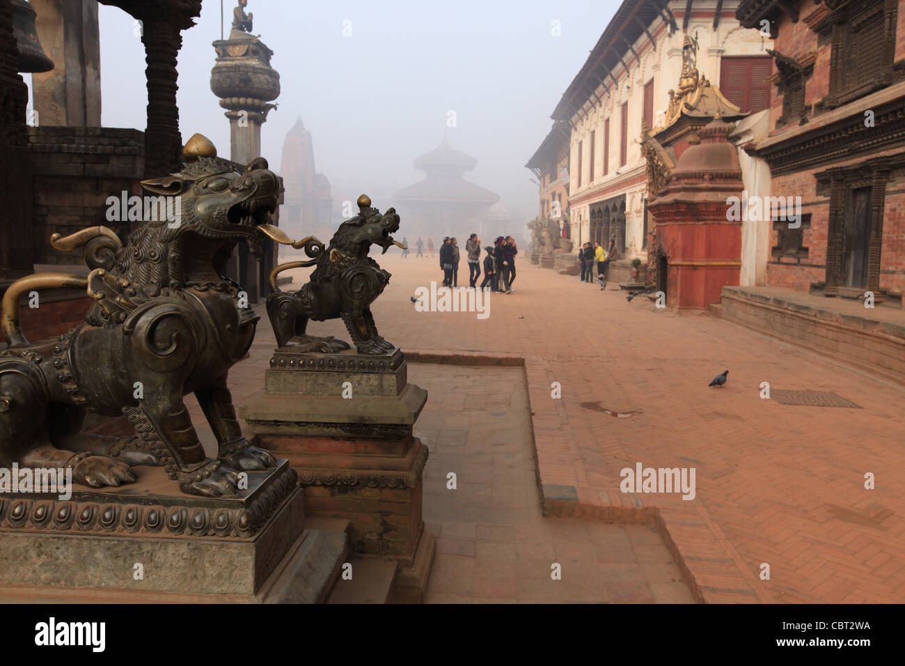 Street scene in Durbar Square in Bhaktapur, Kathmandu Stock Photo - Alamy
