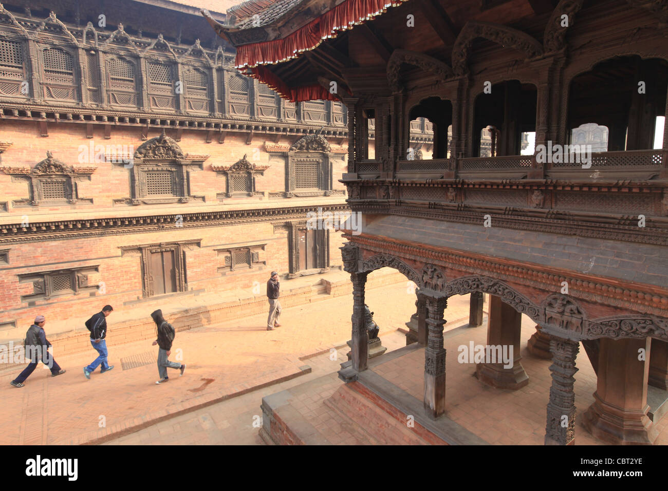 Street scene in Durbar Square in Bhaktapur, Kathmandu Stock Photo - Alamy