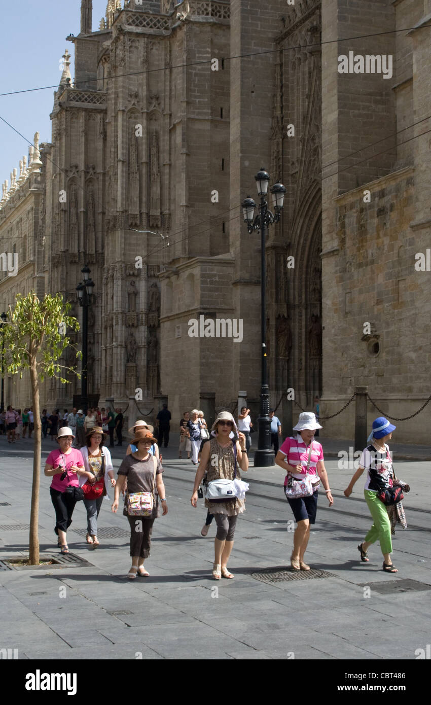Group visitors on city walking tour hi-res stock photography and images ...