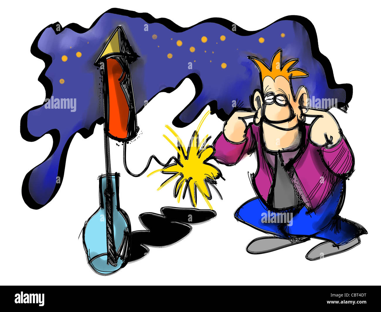 Cartoon fire cracker hi-res stock photography and images - Alamy