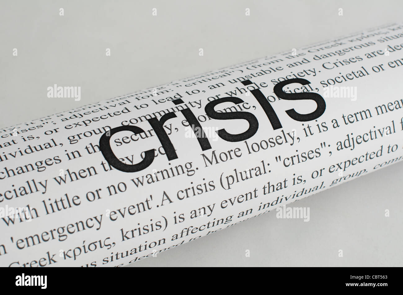Disaster text on paper hi-res stock photography and images - Alamy