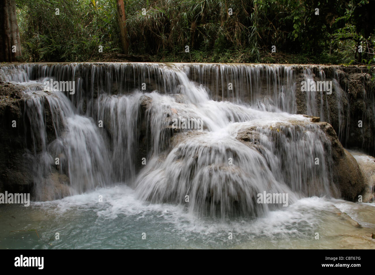 A Laos Waterfall Stock Photo - Alamy