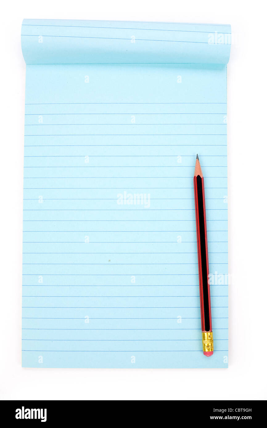 blue note paper with white background Stock Photo - Alamy