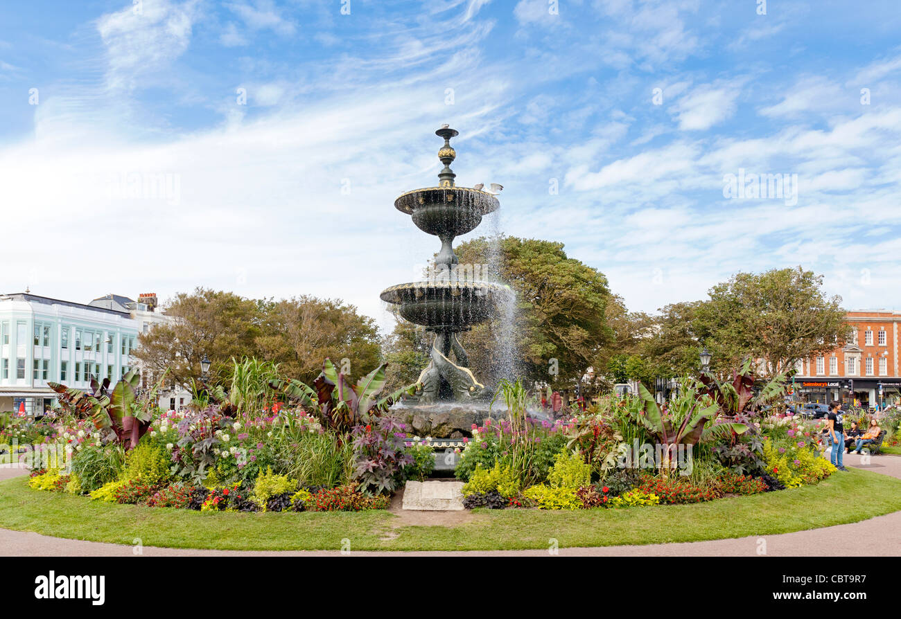 A water fountain in a park in Brighton, England Stock Photo - Alamy