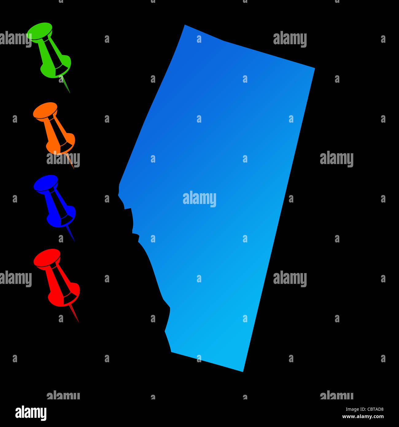 Illustrated map of canada travel map hi-res stock photography and ...