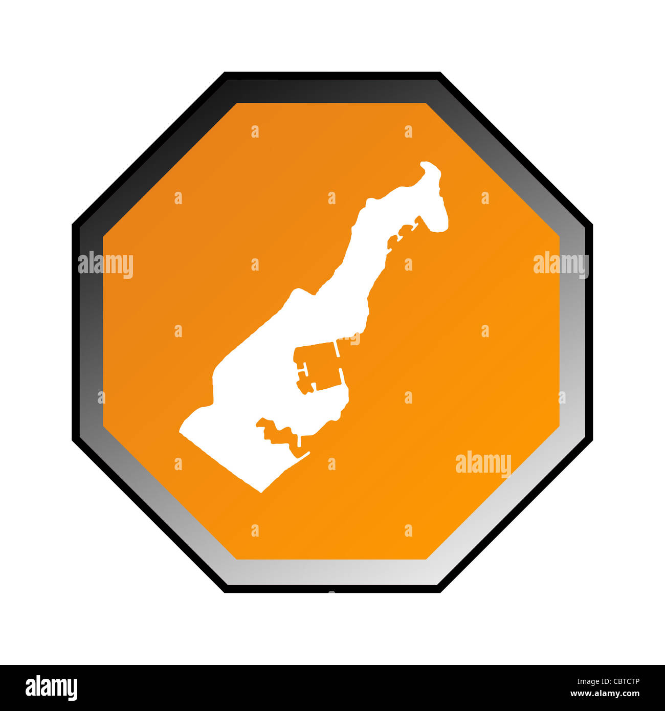 Monaco road sign isolated on a white background Stock Photo - Alamy