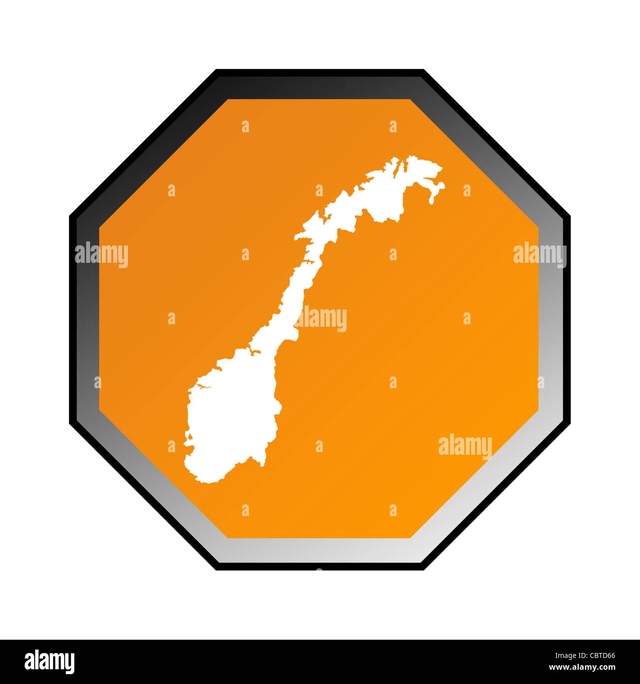 Norway road sign isolated on a white background Stock Photo - Alamy