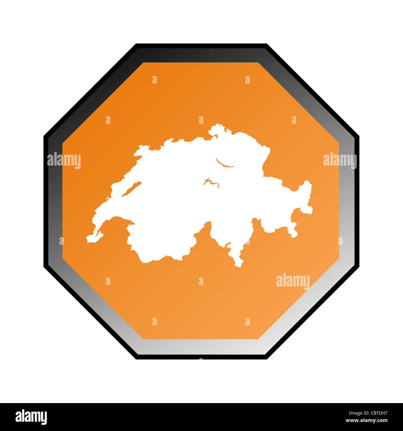 Switzerland road sign isolated on a white background Stock Photo - Alamy