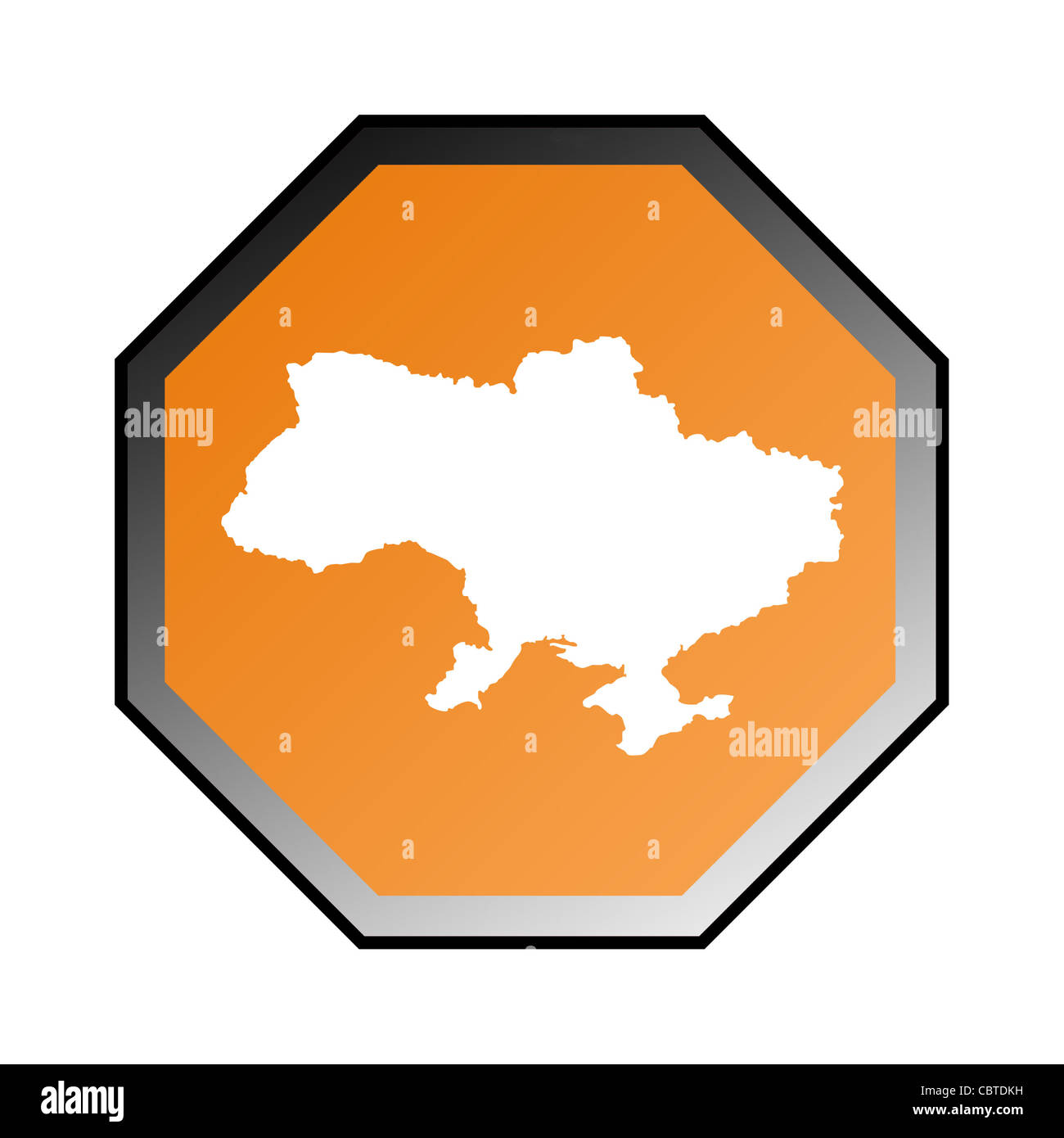 Ukraine road sign isolated on a white background Stock Photo - Alamy