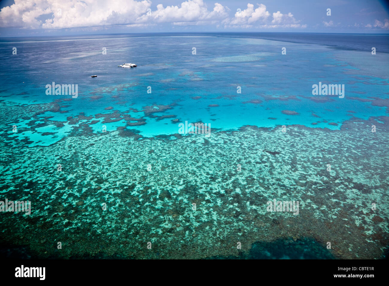 Aerial Views of Knuckle Reef, from the Great Barrier Reef in the ...