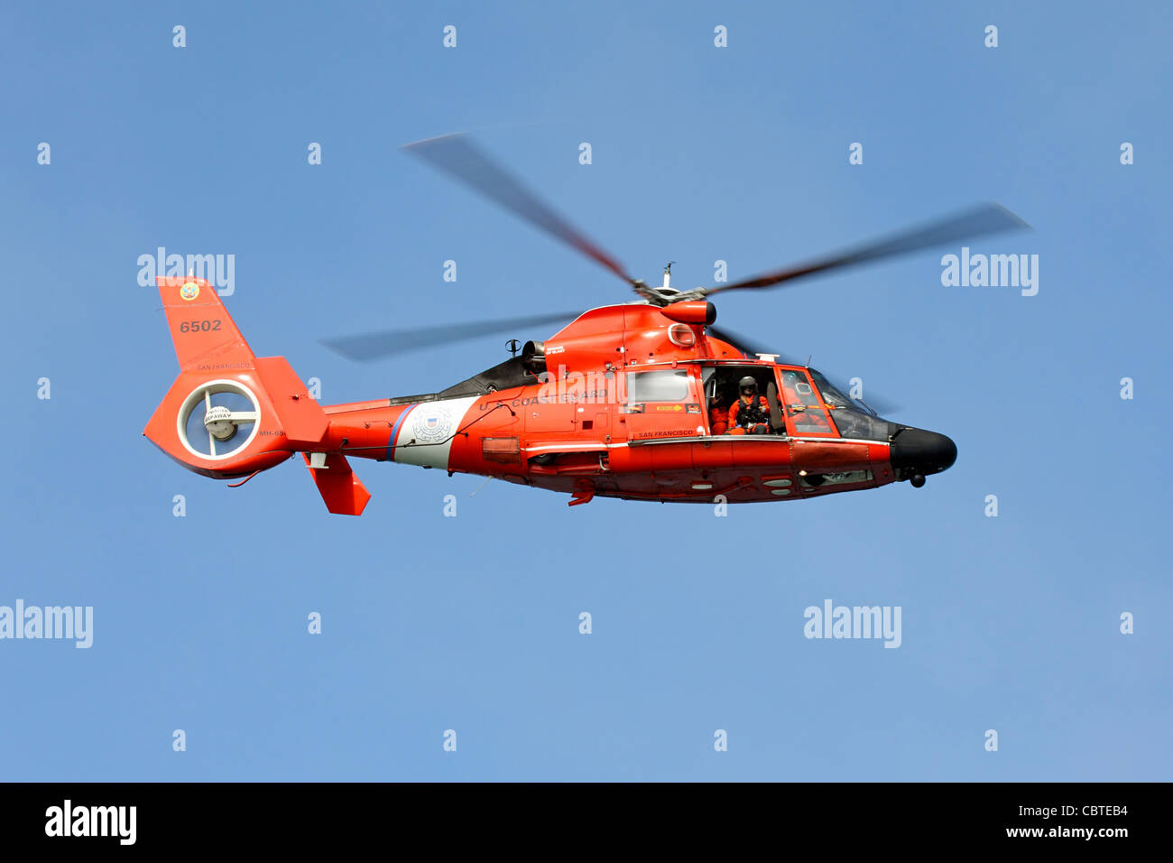 Hh 65 helicopter dolphin uscg rotor hi-res stock photography and images ...