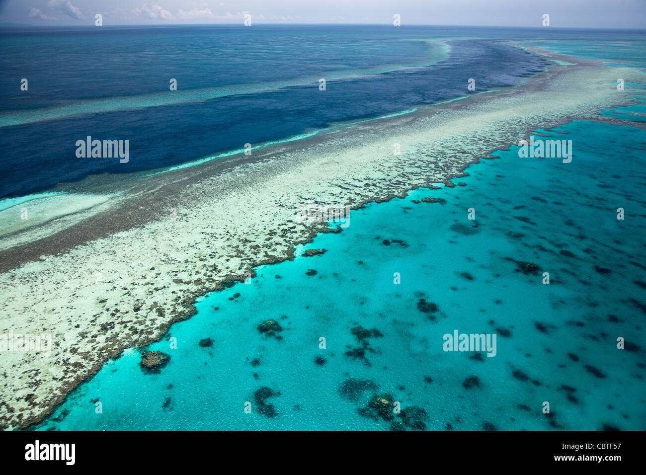 The channel of water known as the River near Hardy Reef, off the ...