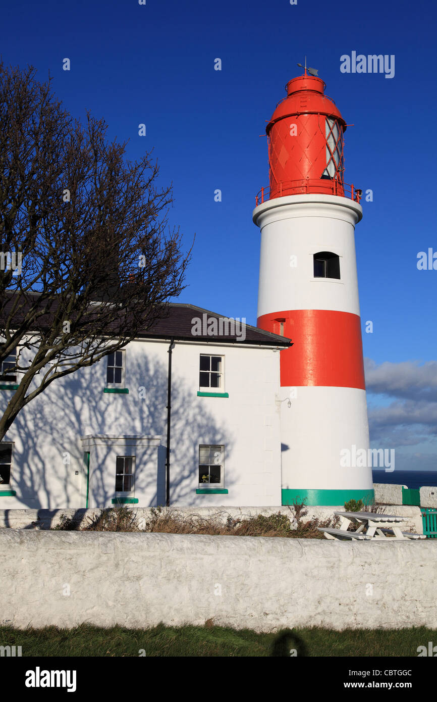 Souter lighthouse , Whitburn, north east England, UK Stock Photo - Alamy