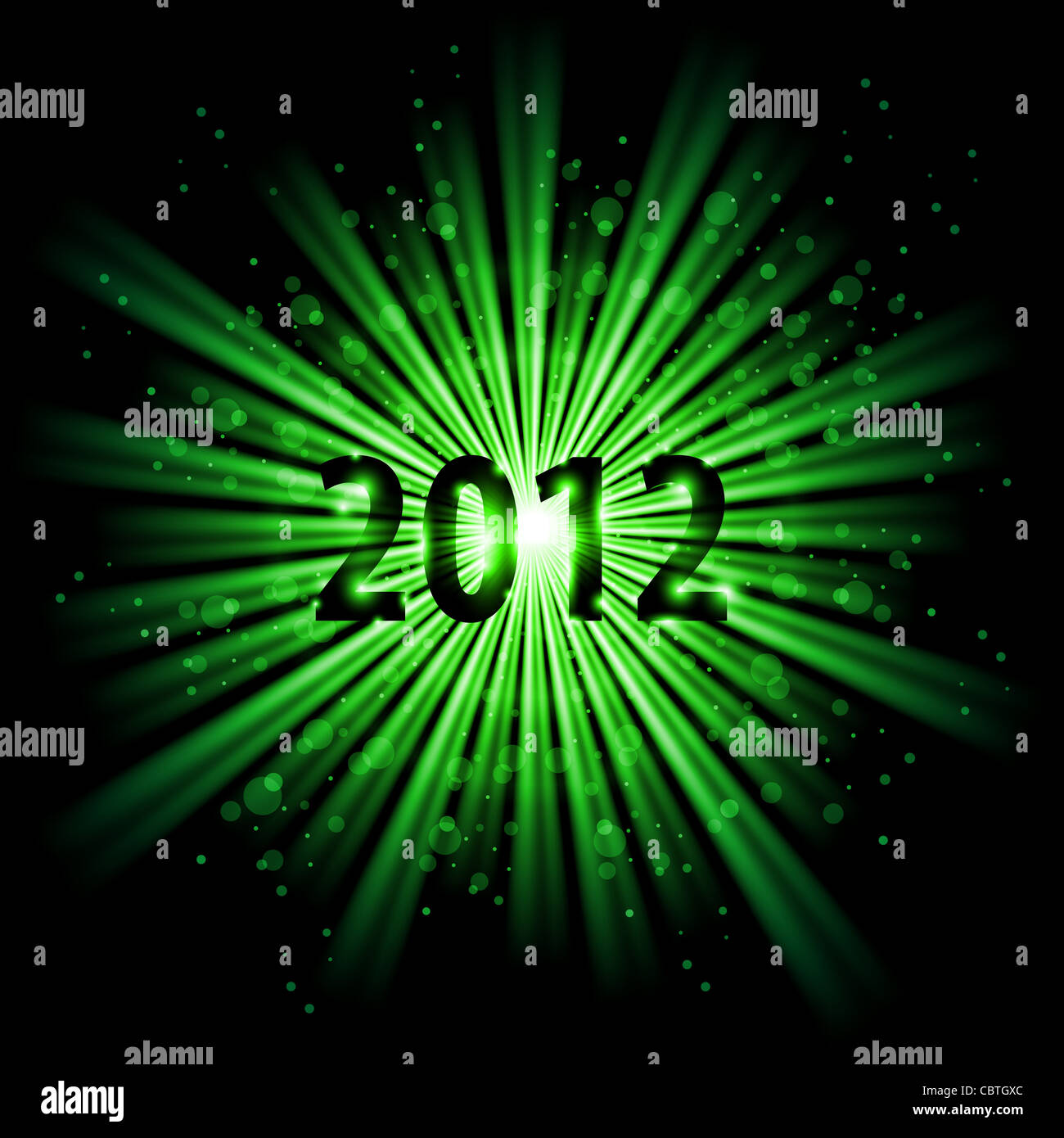 Green abstract Happy New Year twenty twelve background Stock Photo - Alamy