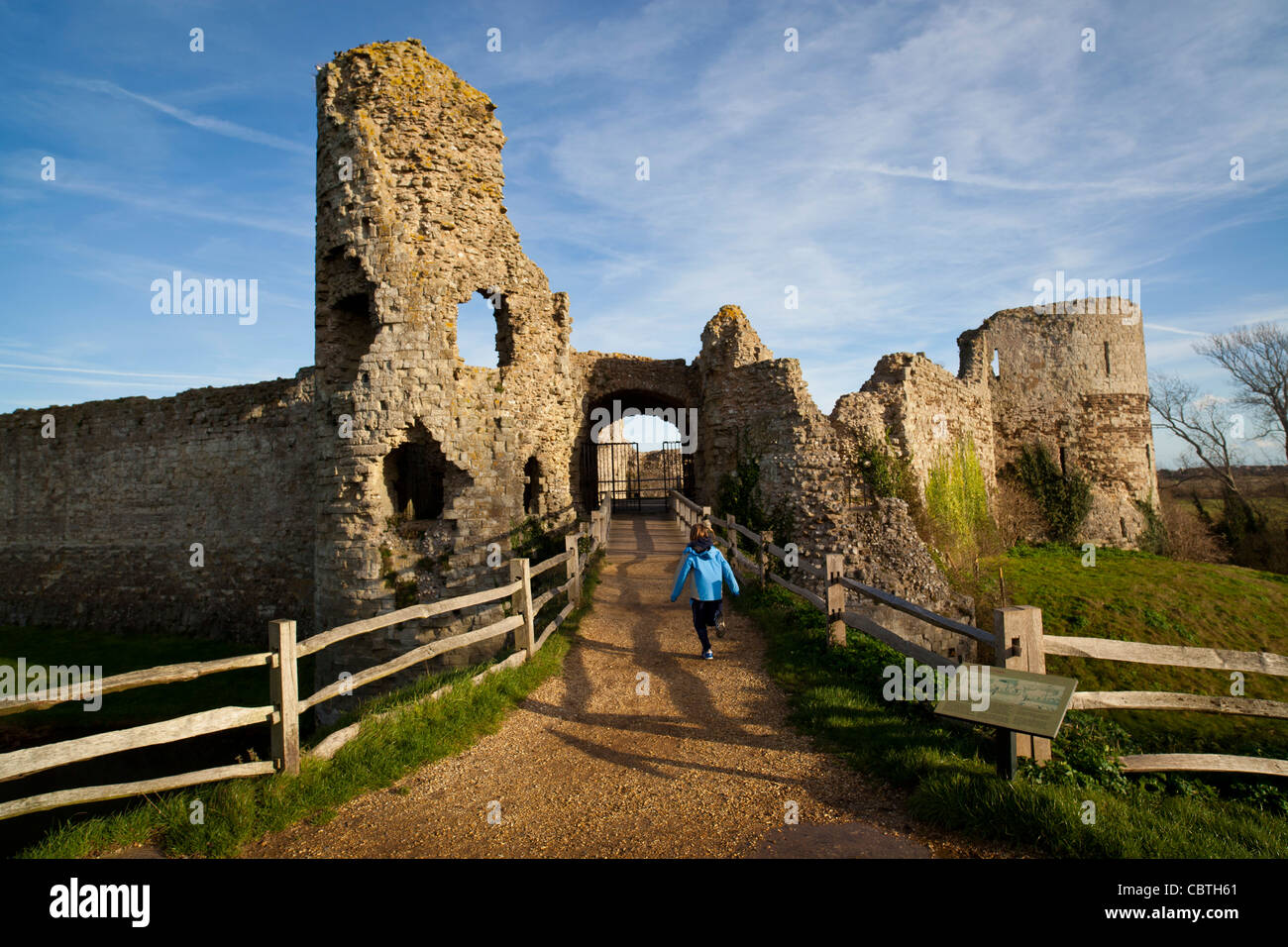 Pevensey Castle in East Sussex United Kingdom Stock Photo - Alamy