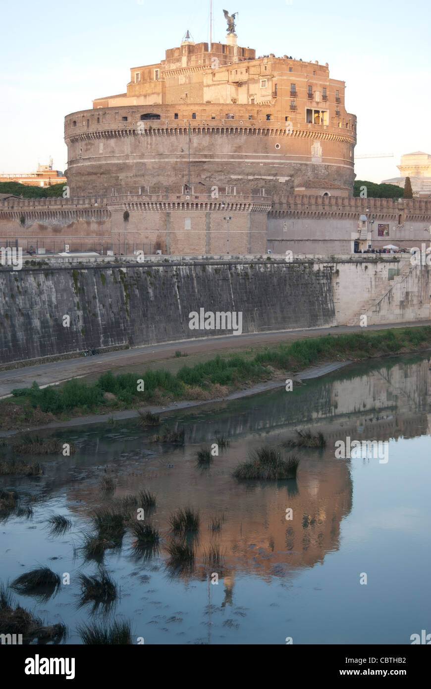 The ancient fortress of st Angel's castle in Rome Stock Photo - Alamy