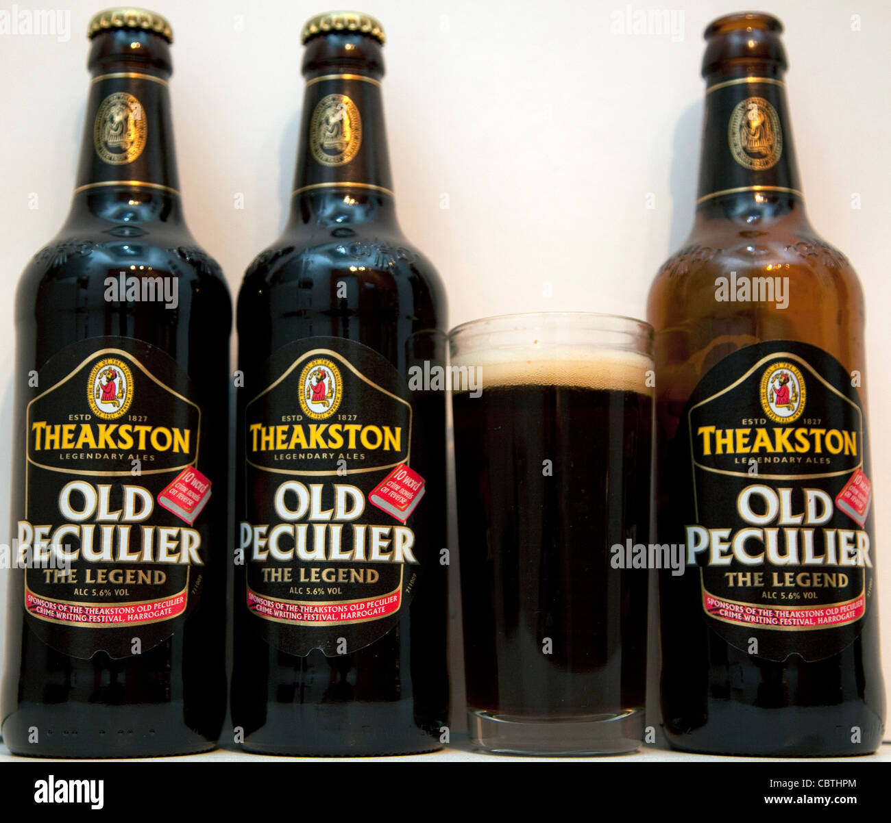 Theakston Old Peculier strong ale, London Stock Photo - Alamy