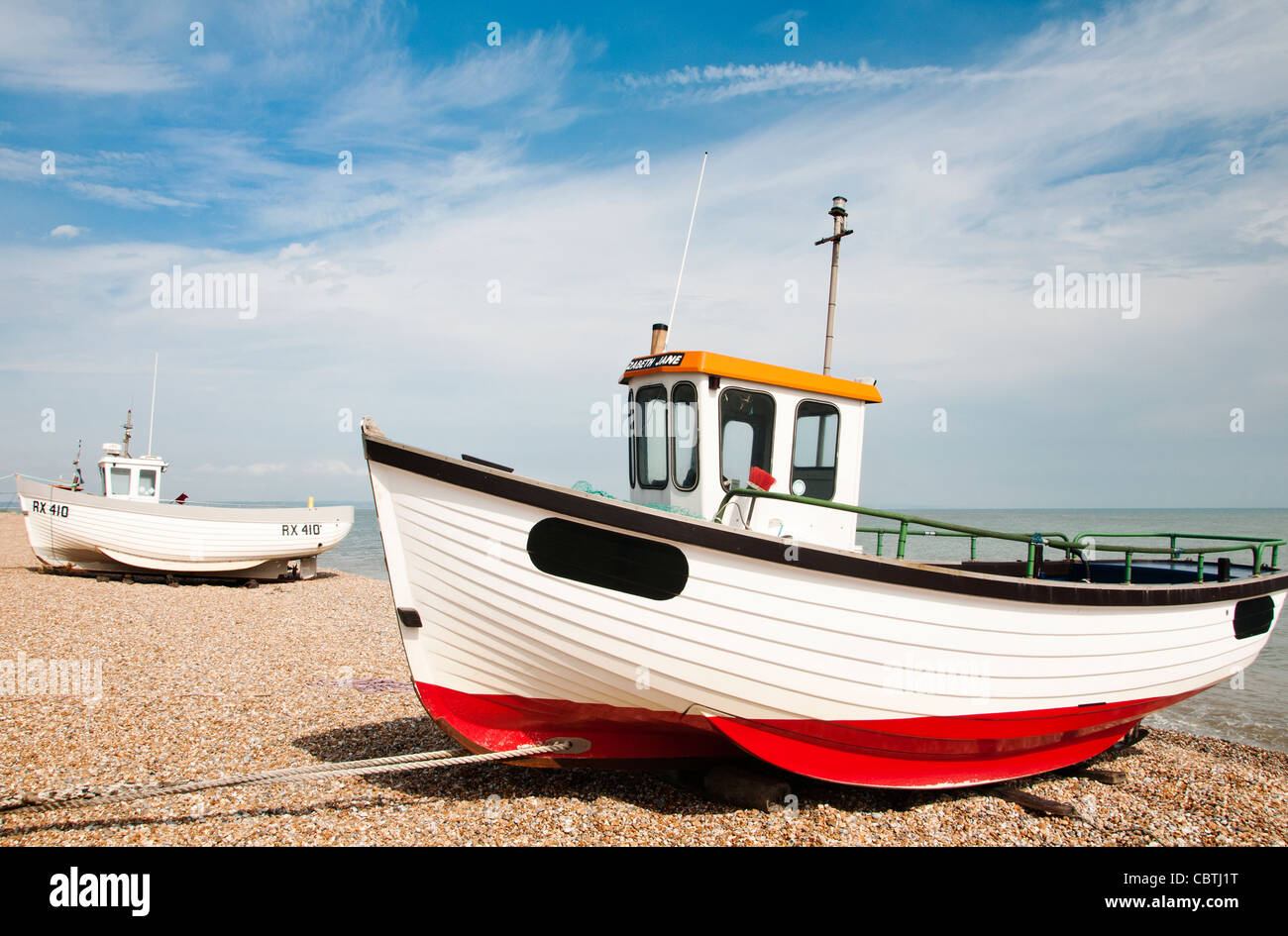 Fishing boats, Dungeness, Kent, UK Stock Photo - Alamy