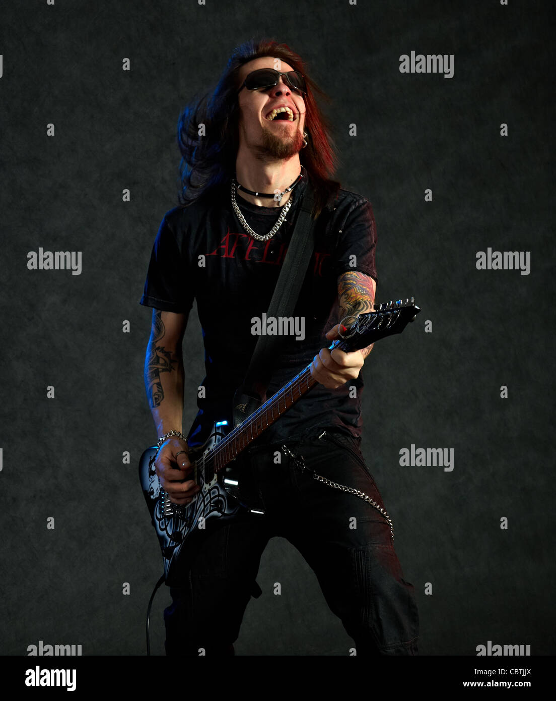 Rockstar pose hi-res stock photography and images - Alamy