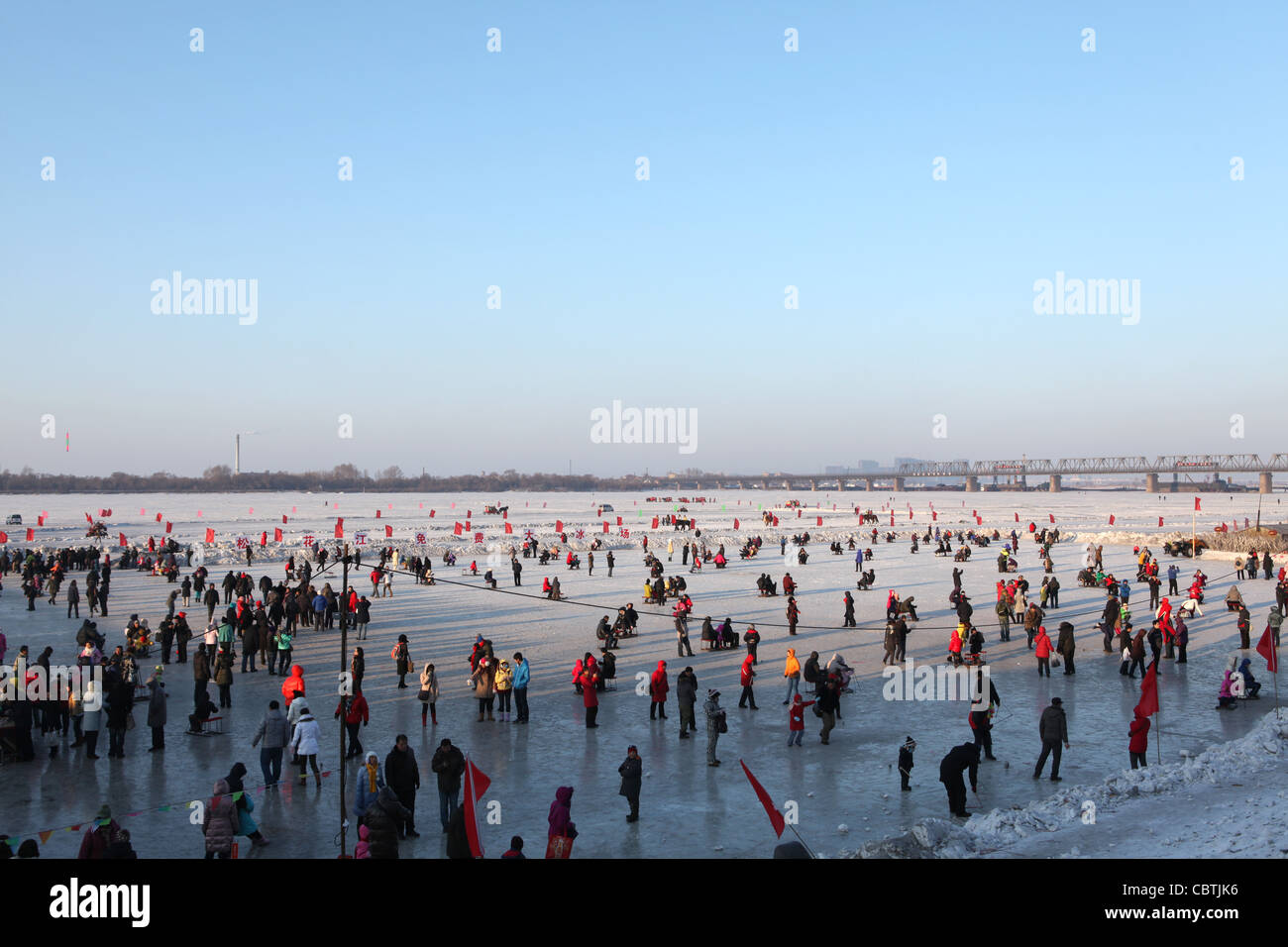 People skating, Harbin, China Heilongjiang Province Stock Photo - Alamy