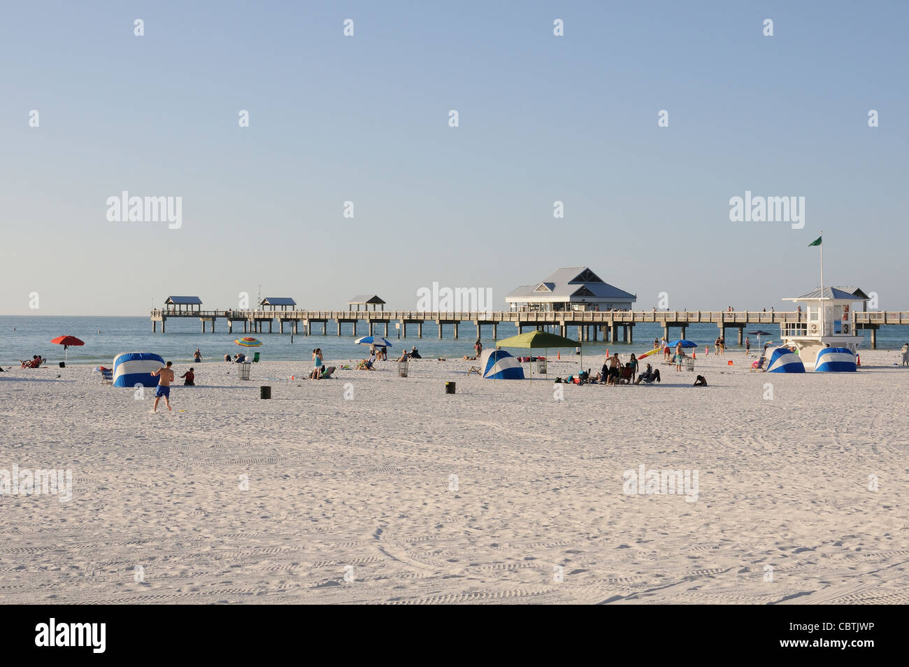Clearwater Beach Florida USA & Pier 60 on the Mexican Gulf US Stock ...