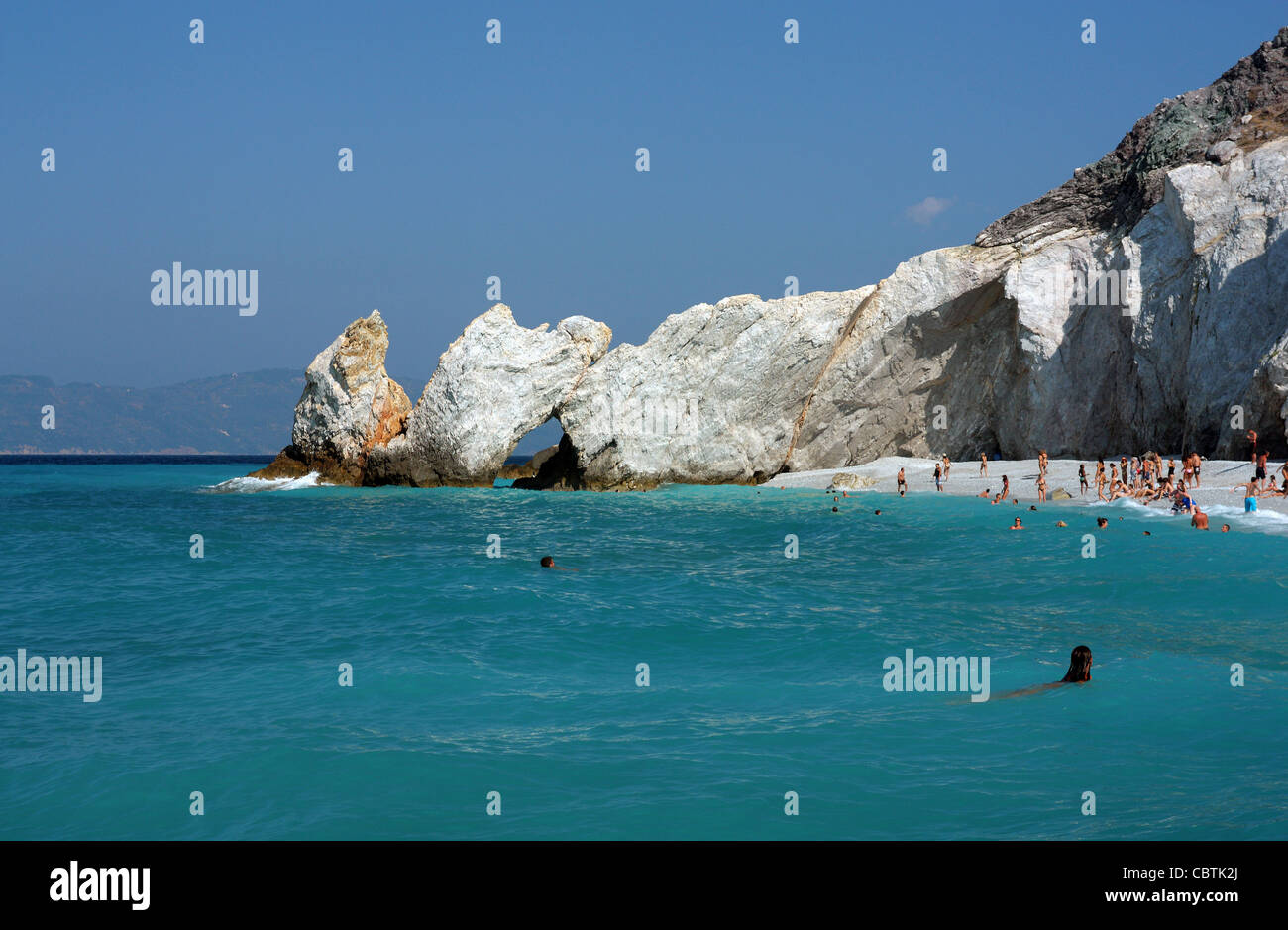 Lalaria beach, Skiathos. Greece Stock Photo - Alamy