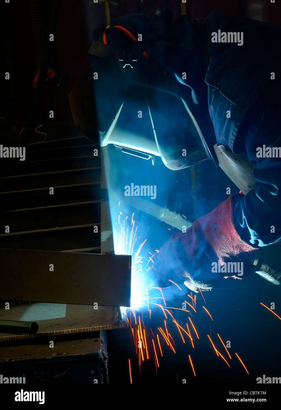 welding with mig-mag method Stock Photo - Alamy