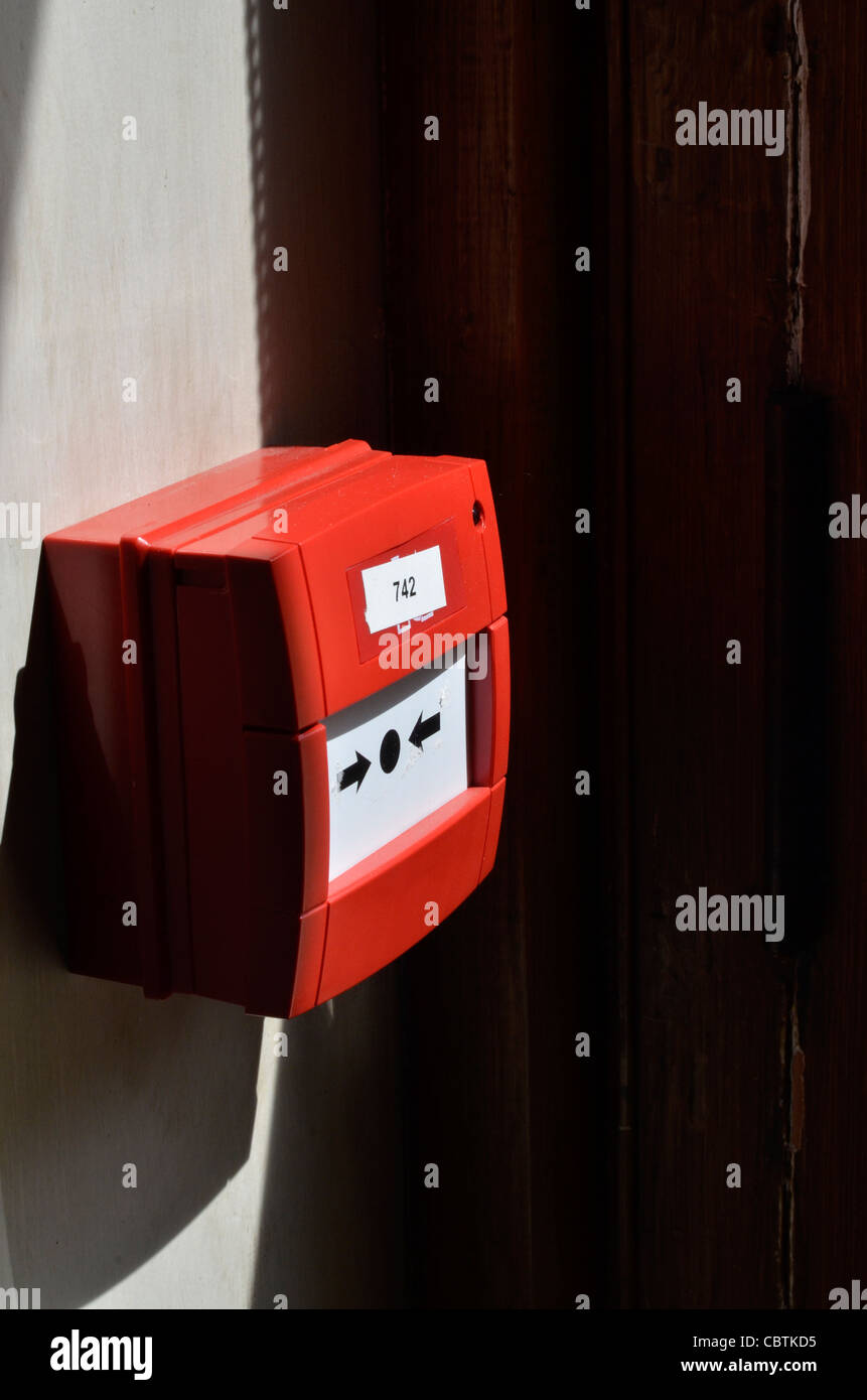 fire alarm button Stock Photo - Alamy