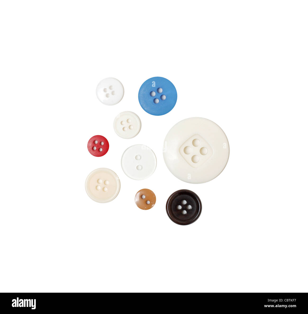 Different buttons isolated on white Stock Photo - Alamy