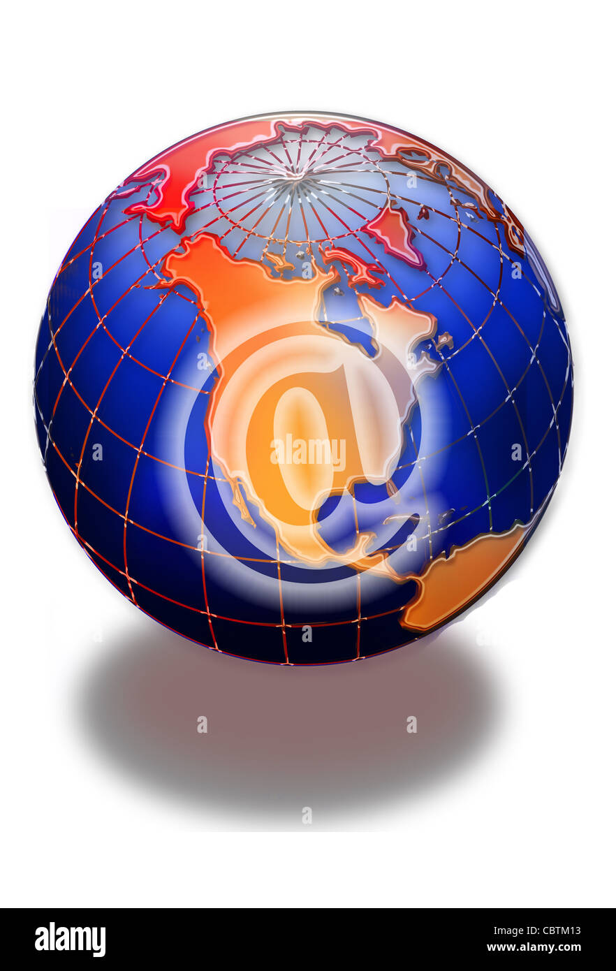 E-Commerce Shopping the World Stock Photo - Alamy