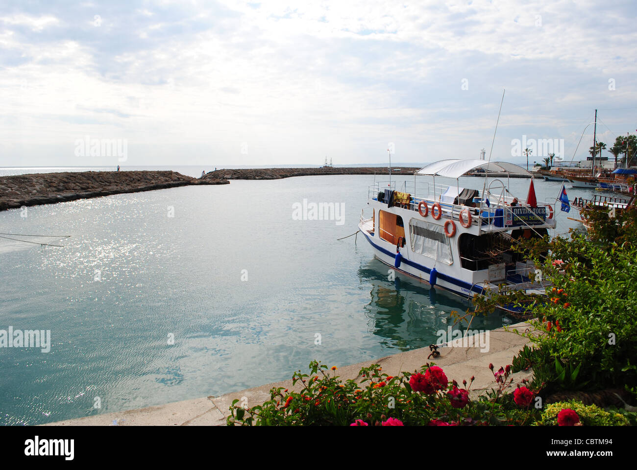boat in Side,Turkey Stock Photo - Alamy