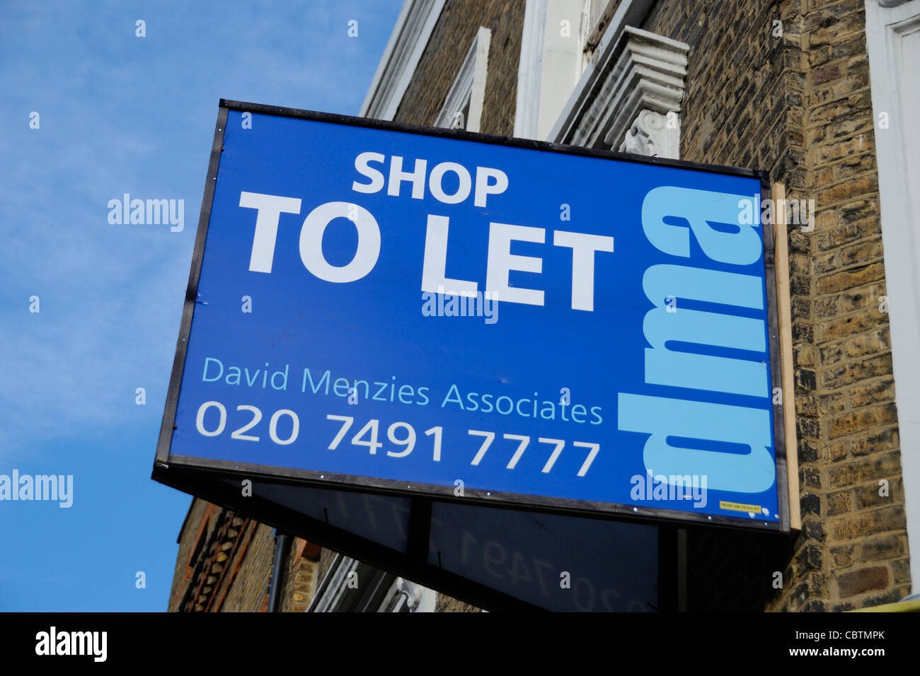 ‘Shop to Let’ sign Stock Photo - Alamy