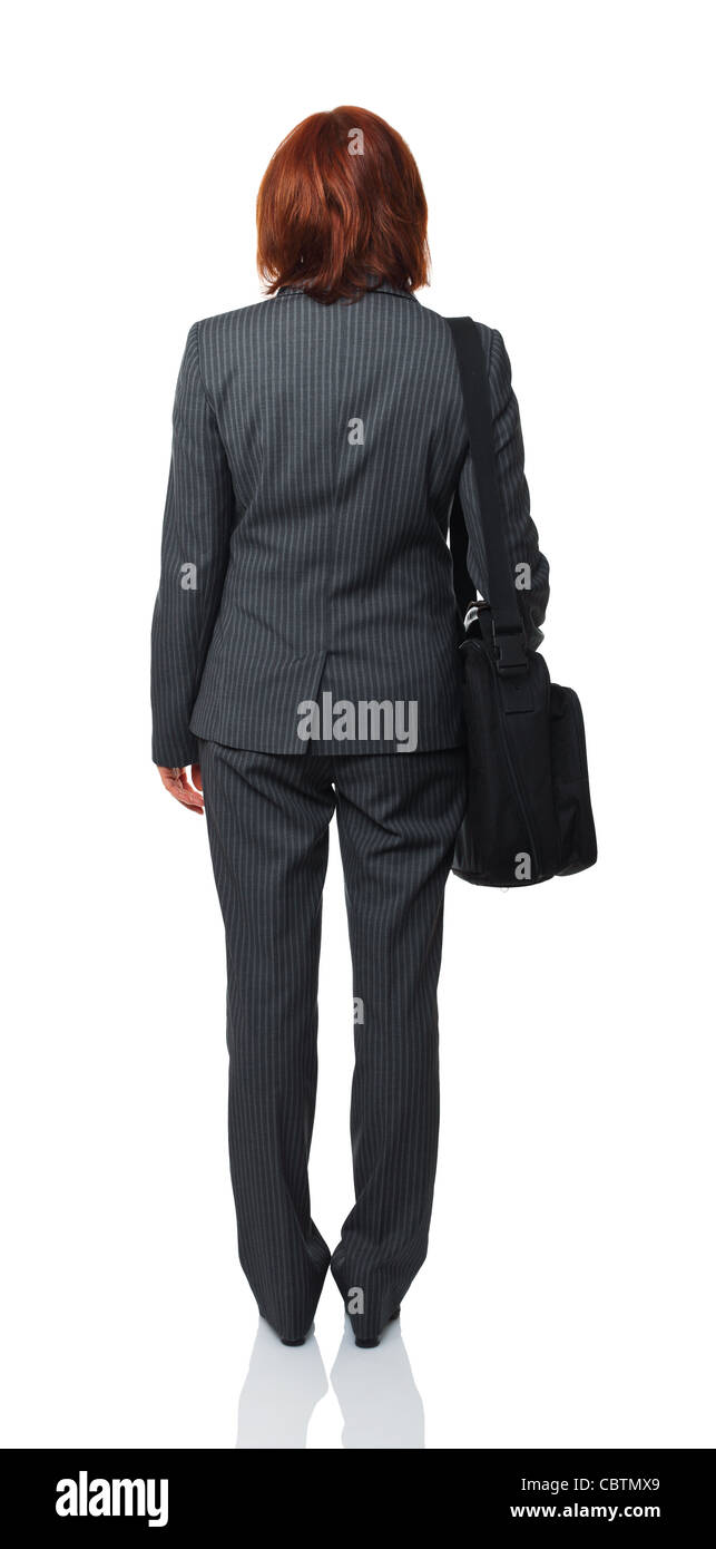 Business Woman Standing Back