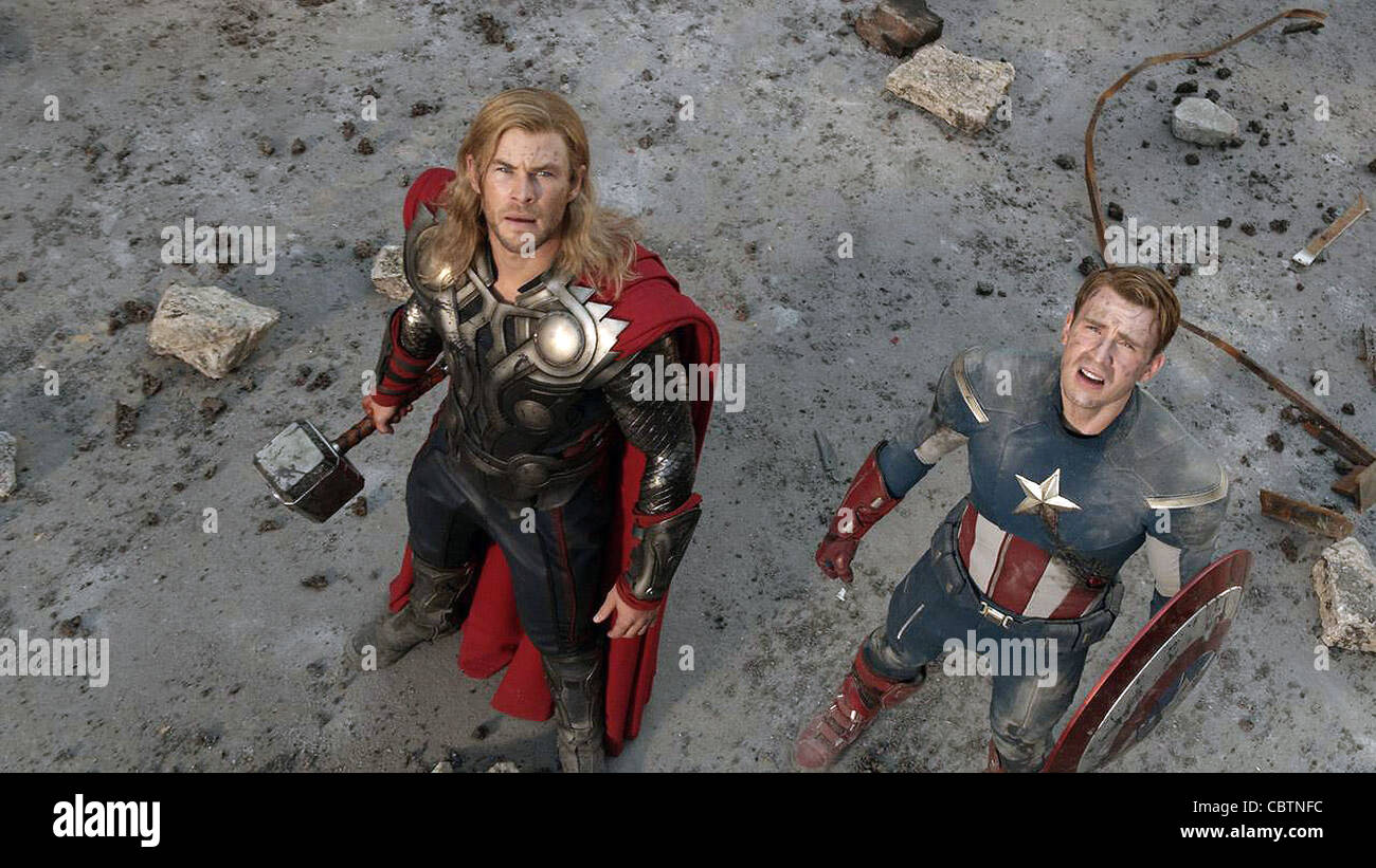 Chris hemsworth, chris evans hi-res stock photography and images - Alamy