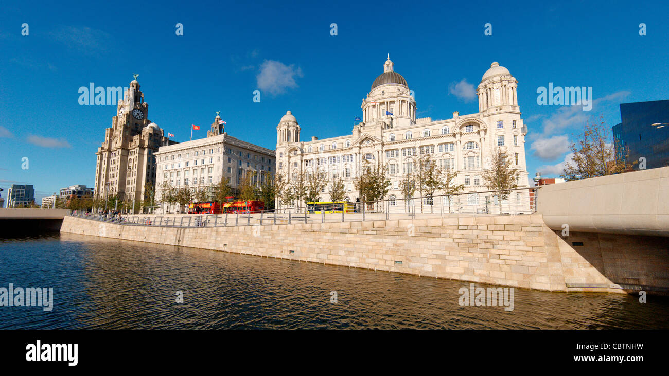 The iconic Liver Building, Cunard Building and Port of Liverpool ...
