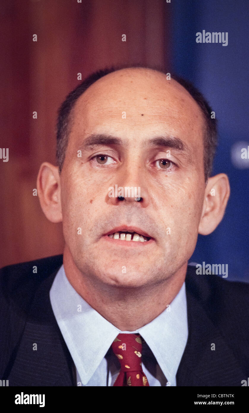 Michael Cowpland, CEO of Corel Corporation attends a press conference ...