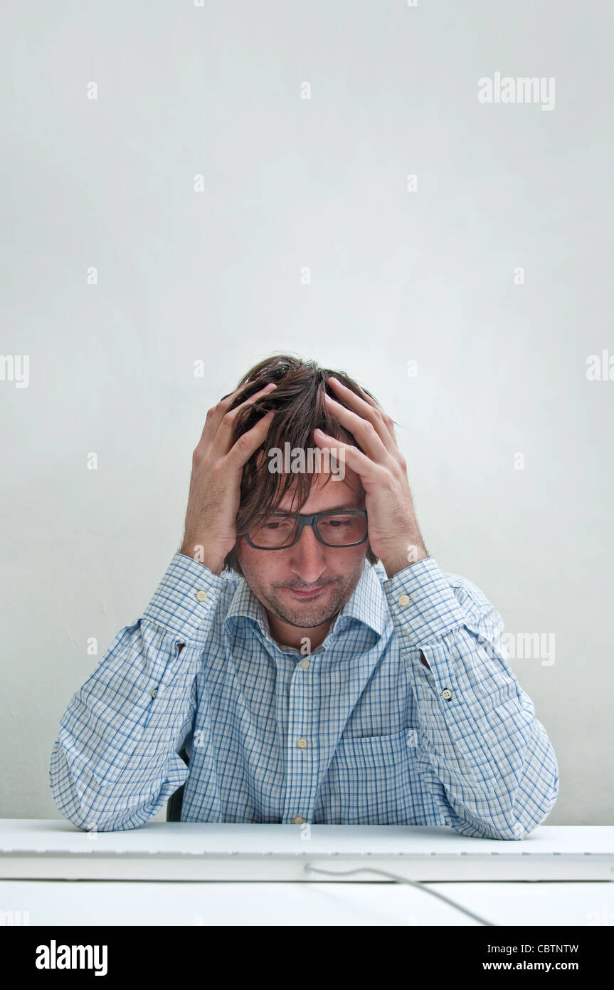 Stress pressure human male portrait hi-res stock photography and images ...