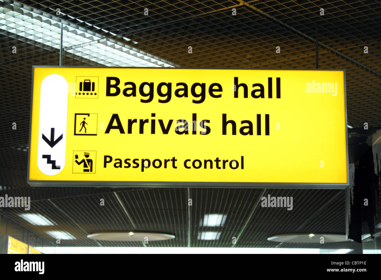 AIRPORT DIRECTION SIGN SCHIPHOL AIRPORT AMSTERDAM HOLLAND 24 November ...