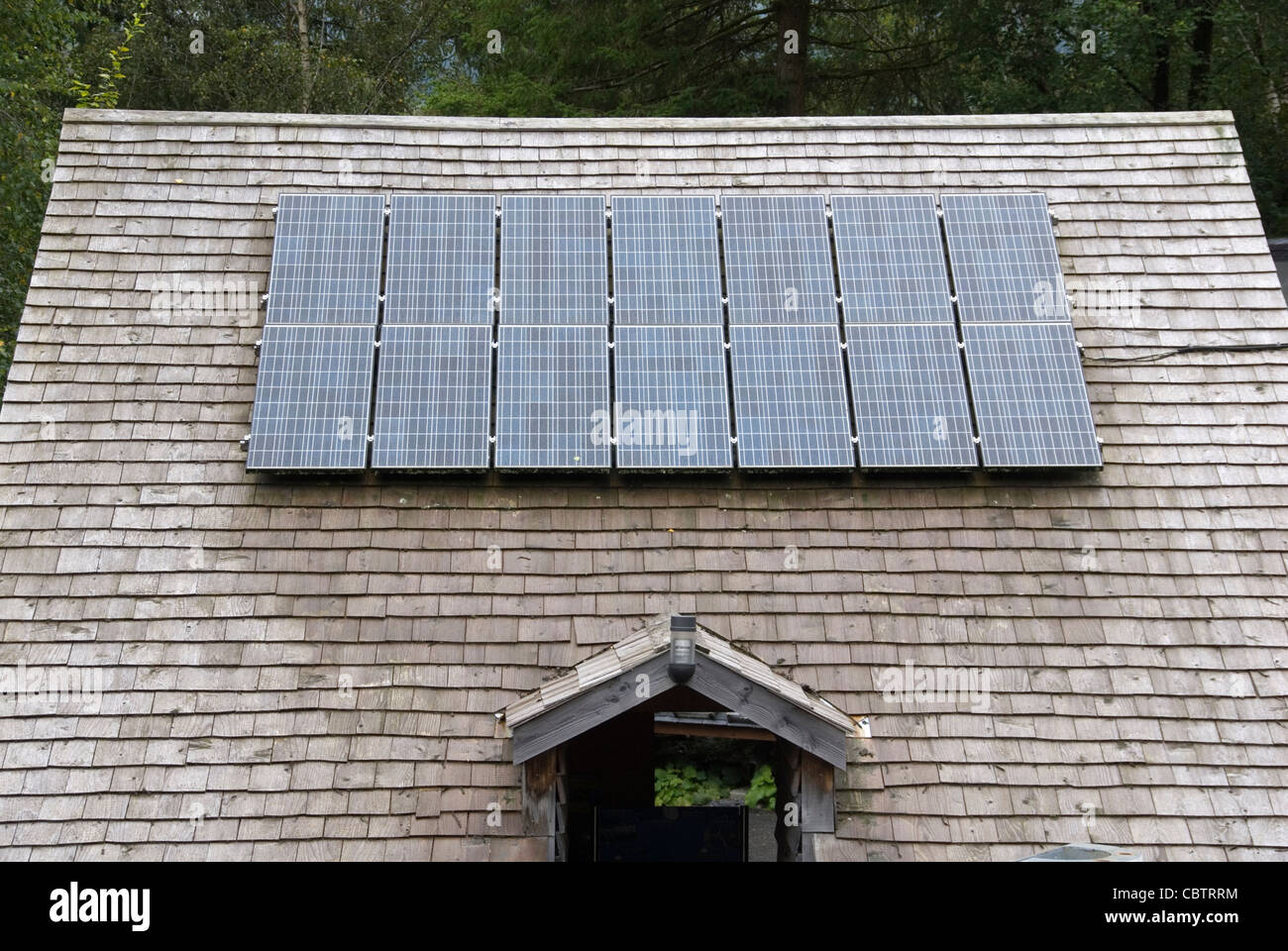 Solar Panels on Wooden Roof, Sustainable Building, Centre for ...