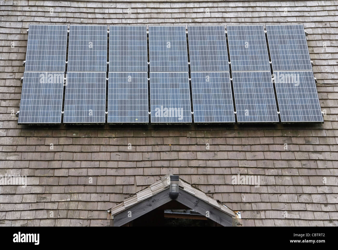 Solar Panels on Wooden Roof, Sustainable Building, Centre for ...